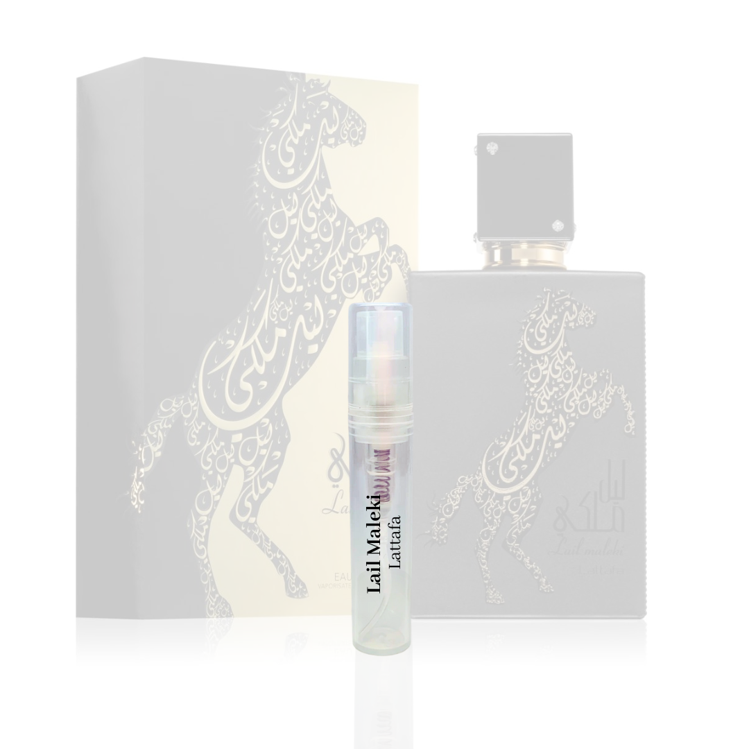 Lail Maleki unisex Lattafa 1,5ml muestra | Hueleamillonario